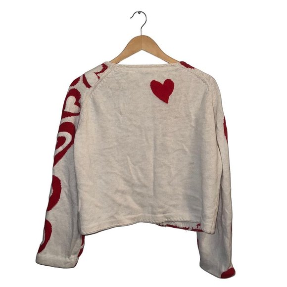 Michael Simon | Sweaters | Vintage Michael Simon Red And White Heart ...